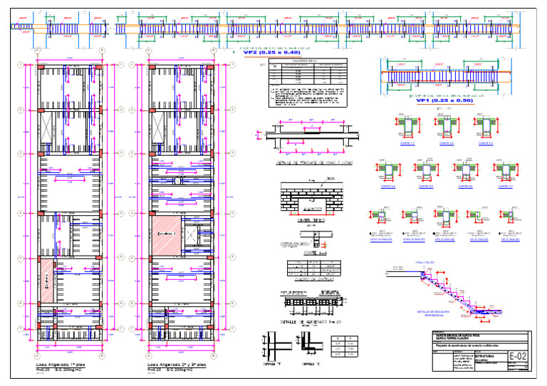 Plano E-2 Losas y Vigas-1 | PDF