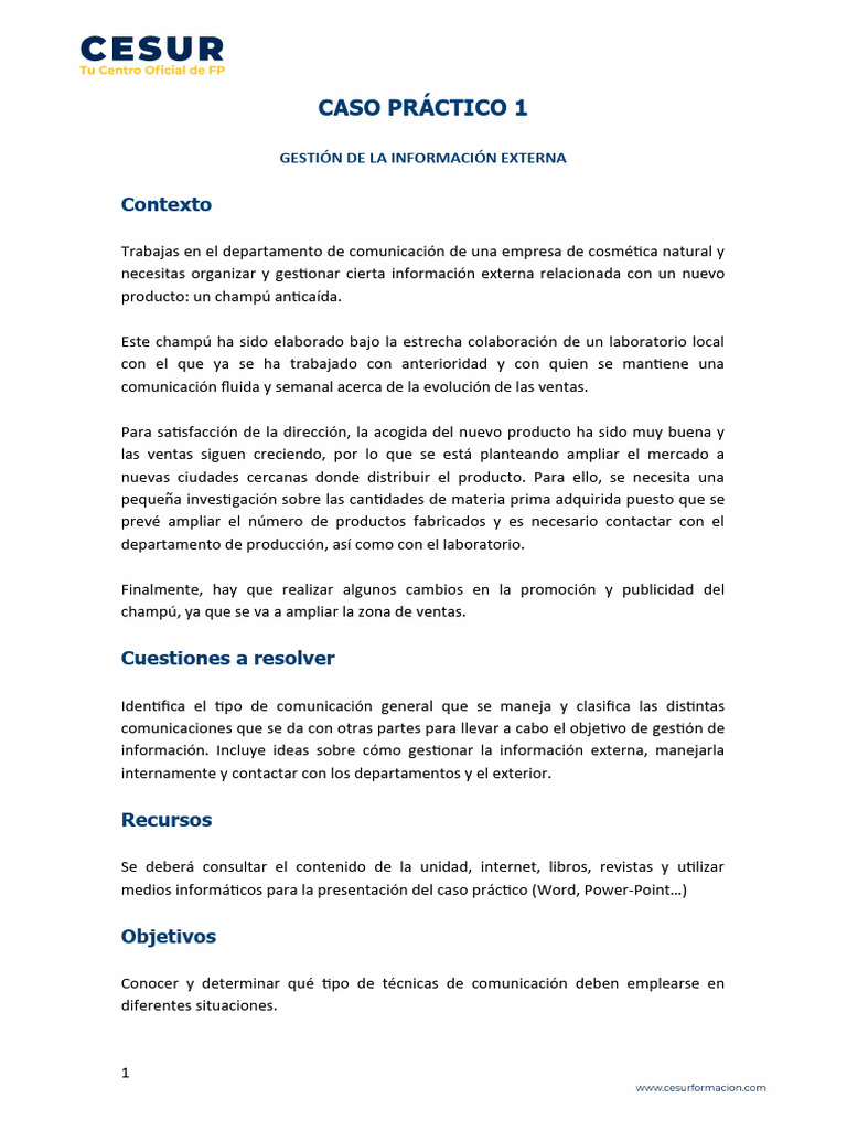 Caso1_UD2 (1) | PDF | Comunicación | Laboratorios