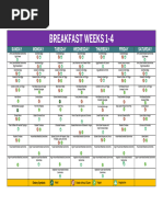 PGL Food Menu 2024-2025 Overview | PDF | Sausage | Salad