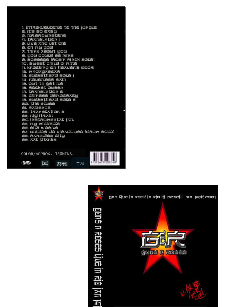Portada DVD gnr | PDF