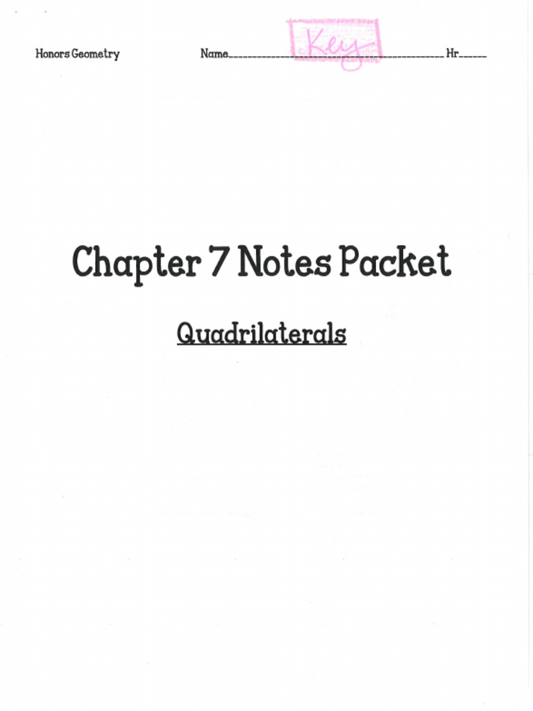 NOTES PKT Ch.7 KEY (24-25) | PDF