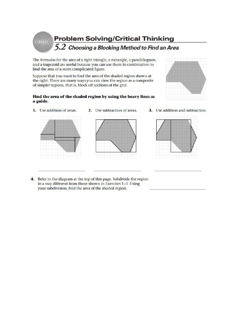 Problem Solving Or Critical Thinking Pdf