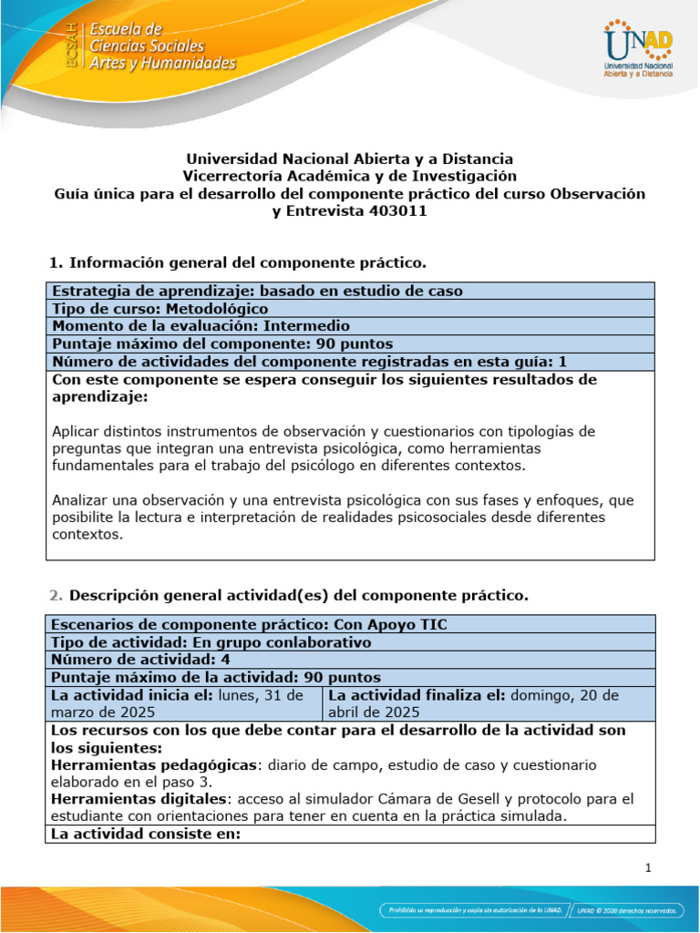 Guía para el desarrollo del componente práctico y rúbrica de evaluación - Unidad 3 - Paso 4 ...