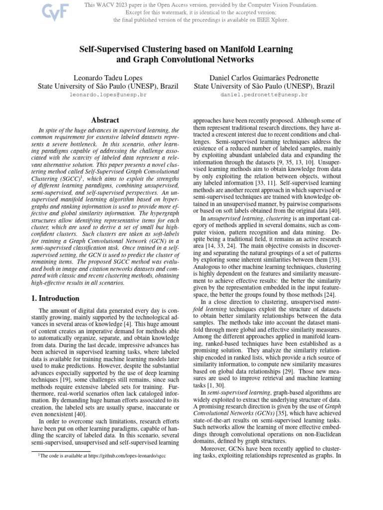 23-Lopes_Self-Supervised_Clustering_Based_on_Manifold_Learning_and_Graph_Convolutional_Networks ...