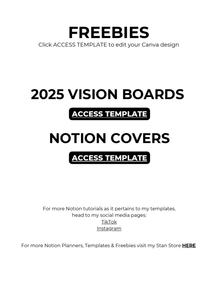 Vision Board Cover Page Templatepdf | PDF