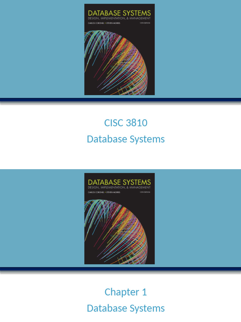 01-DatabaseSystems ch1 | PDF | Databases | Computer File
