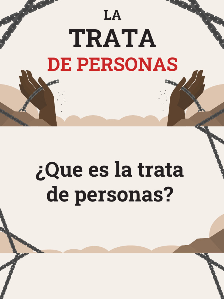 Modalidades y Prevención de la Trata de Personas | PDF