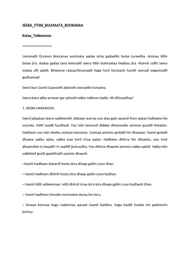 Seera - Ittiin - Bulmaata B | PDF