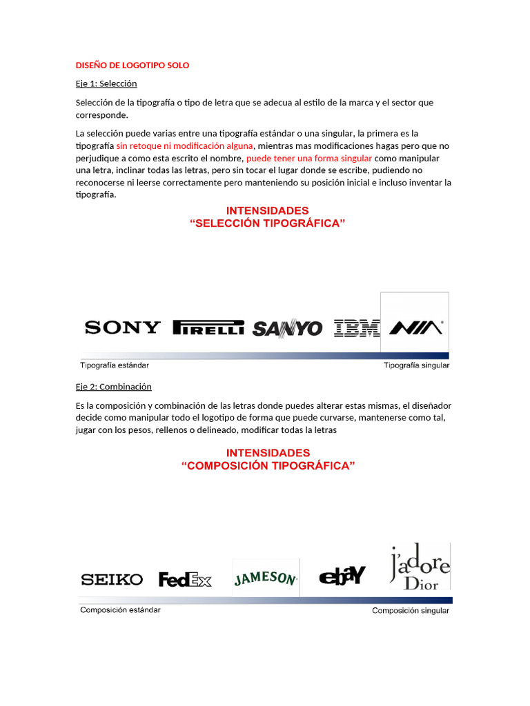 Diseño de Logotipo Solo | PDF