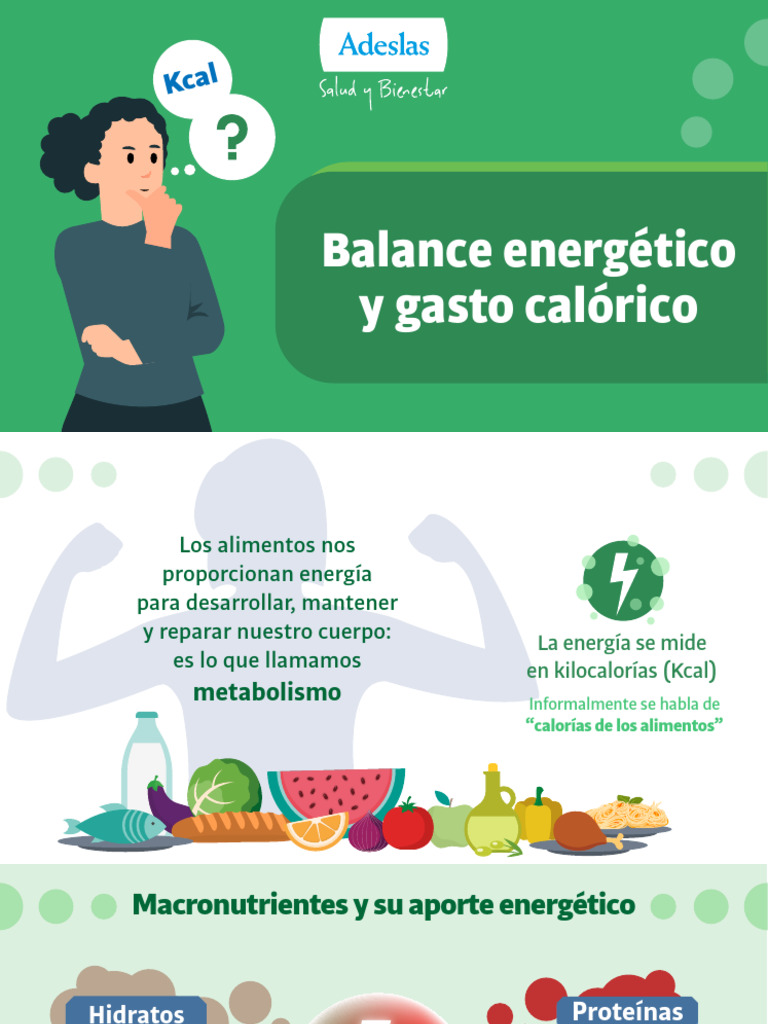 Infografia Gasto Calorico PDF | PDF | Caloría | Nutrientes