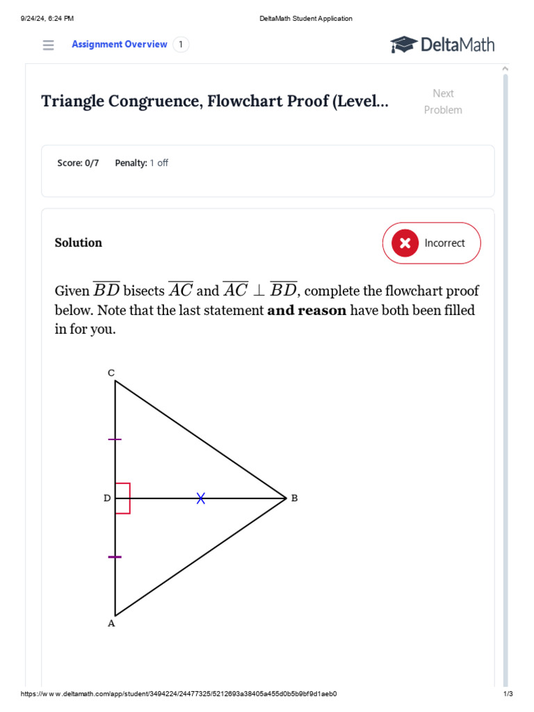 DeltaMath Student Application | PDF | Triangle Geometry | Euclidean Geometry