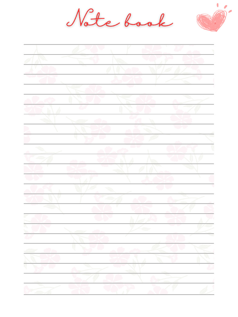 White Black Minimalist Note | PDF