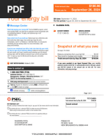 PSEG Sample Electric Bill | PDF | Cheque | Watt