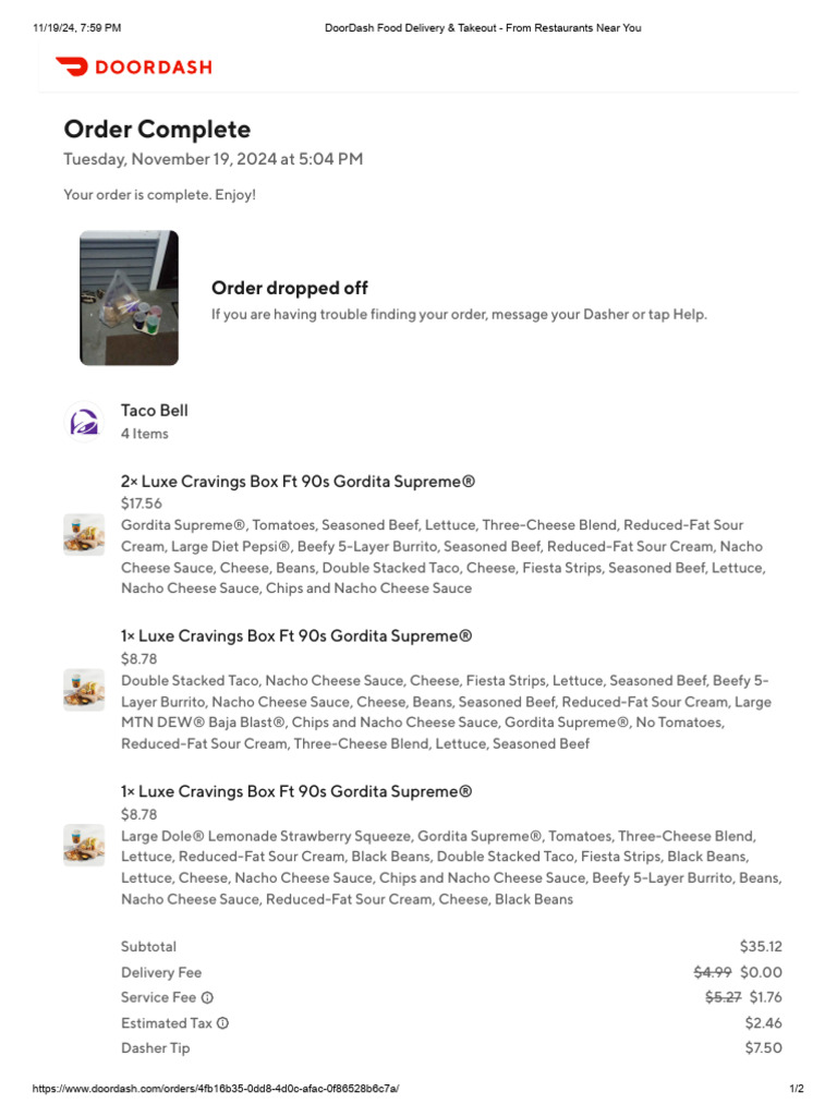 DoorDash Food Delivery & Takeout - From Restaurants Near N | PDF | Taco ...
