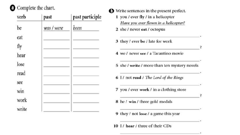PRESENT PERFECT PRACTICE | PDF