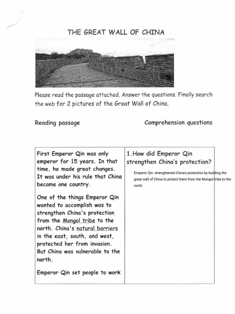 Kami Export - Saad Muhammad - Great Wall of China Documents | PDF ...