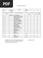 Surgical Instrument Count Sheet Template | PDF | Medical Procedures ...