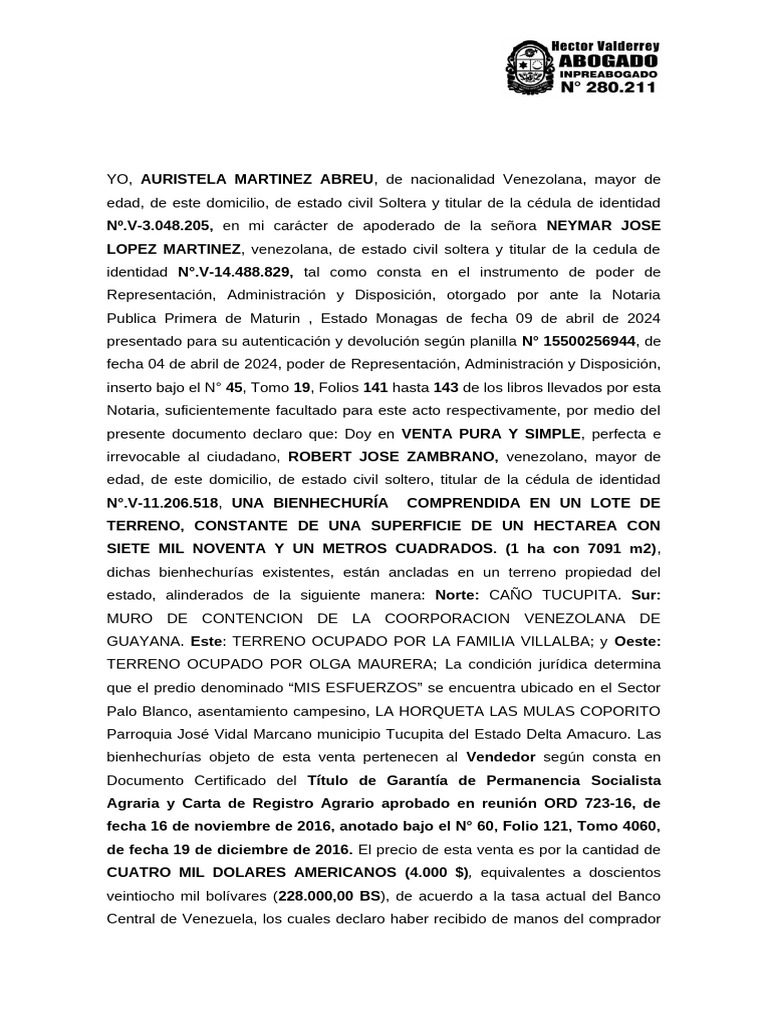 Compraventa Chema | PDF