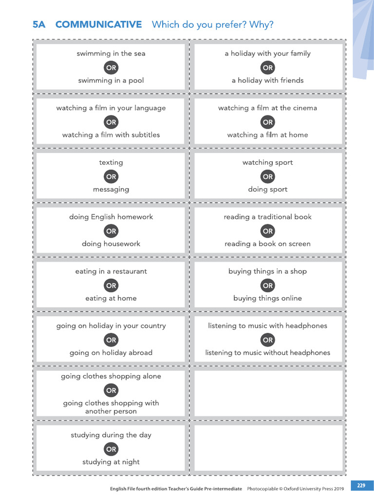 A2.B1 5A Communicative | PDF