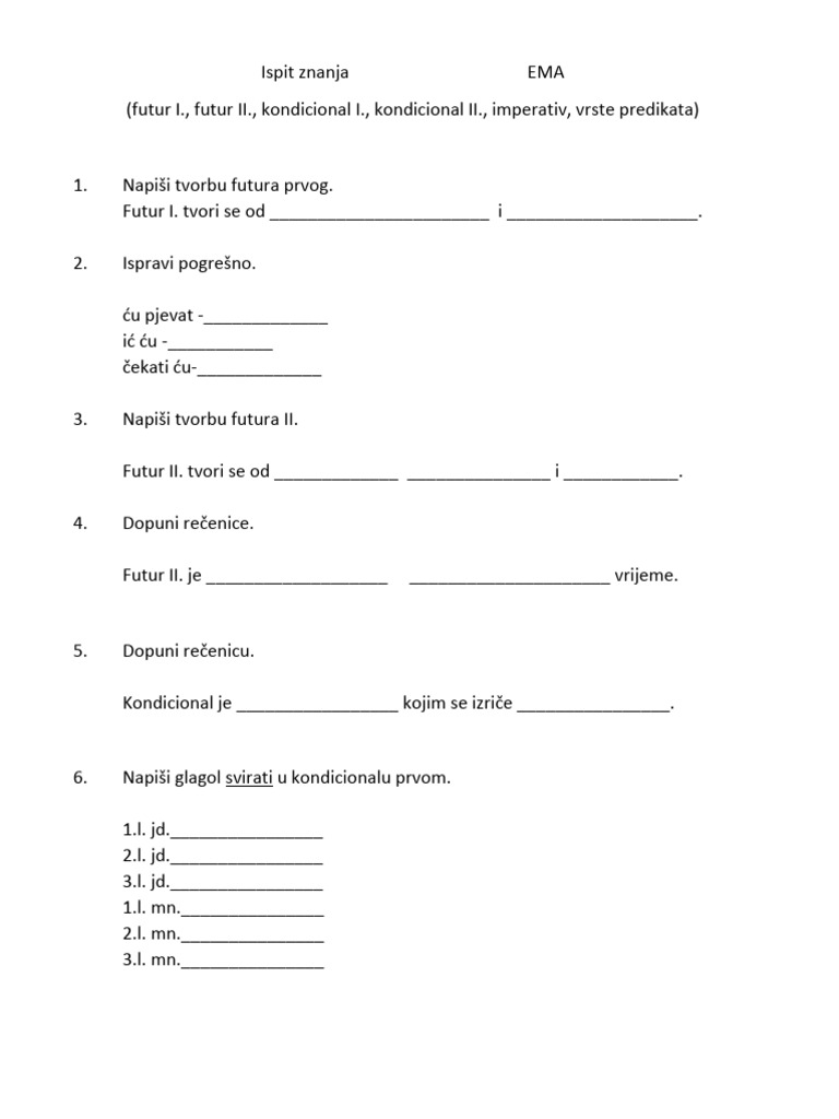 Ispit Znanja HJ | PDF