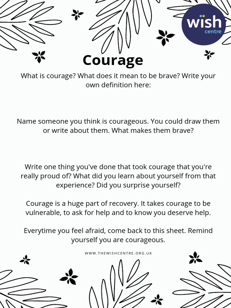 Courage Worksheet | PDF