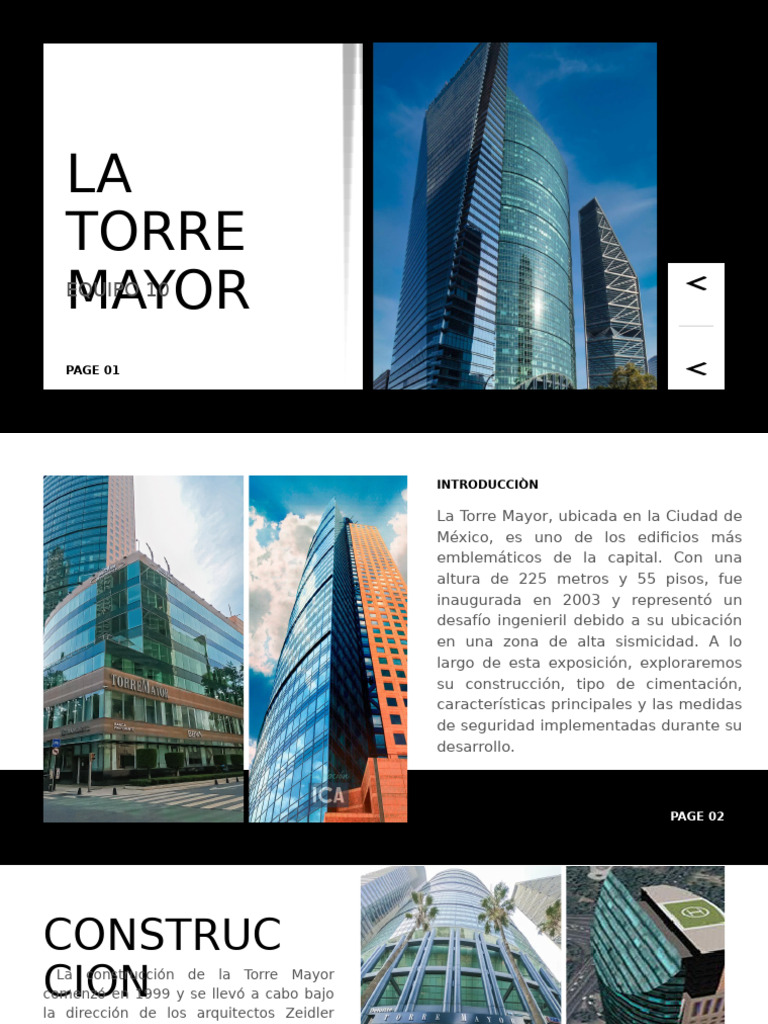 Torre Mayor: 55 Pisos y Diseño Sísmico | PDF | Hormigón | Fundación ...