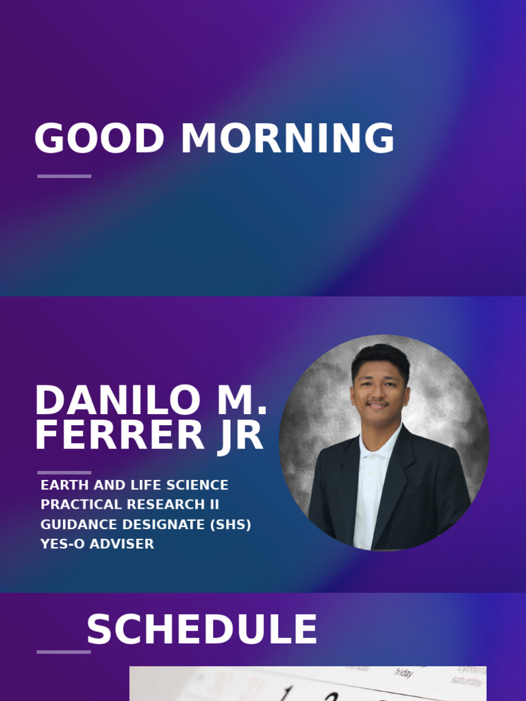 First Day Orientation | PDF