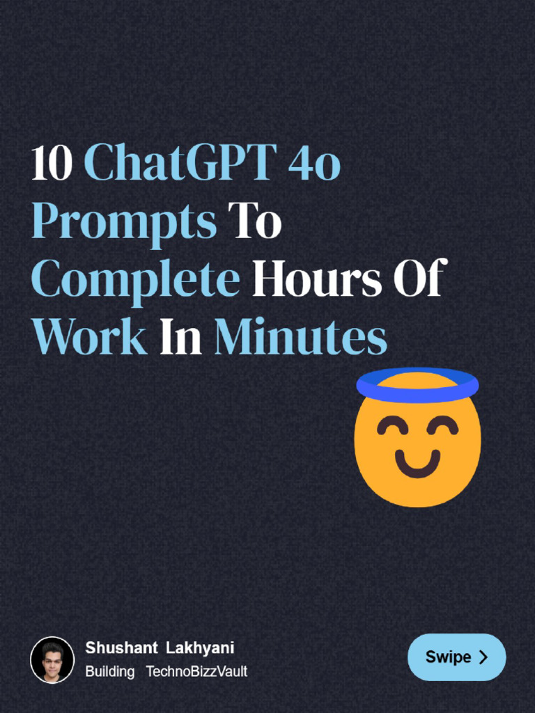 ChatGPT-4o Prompts | PDF