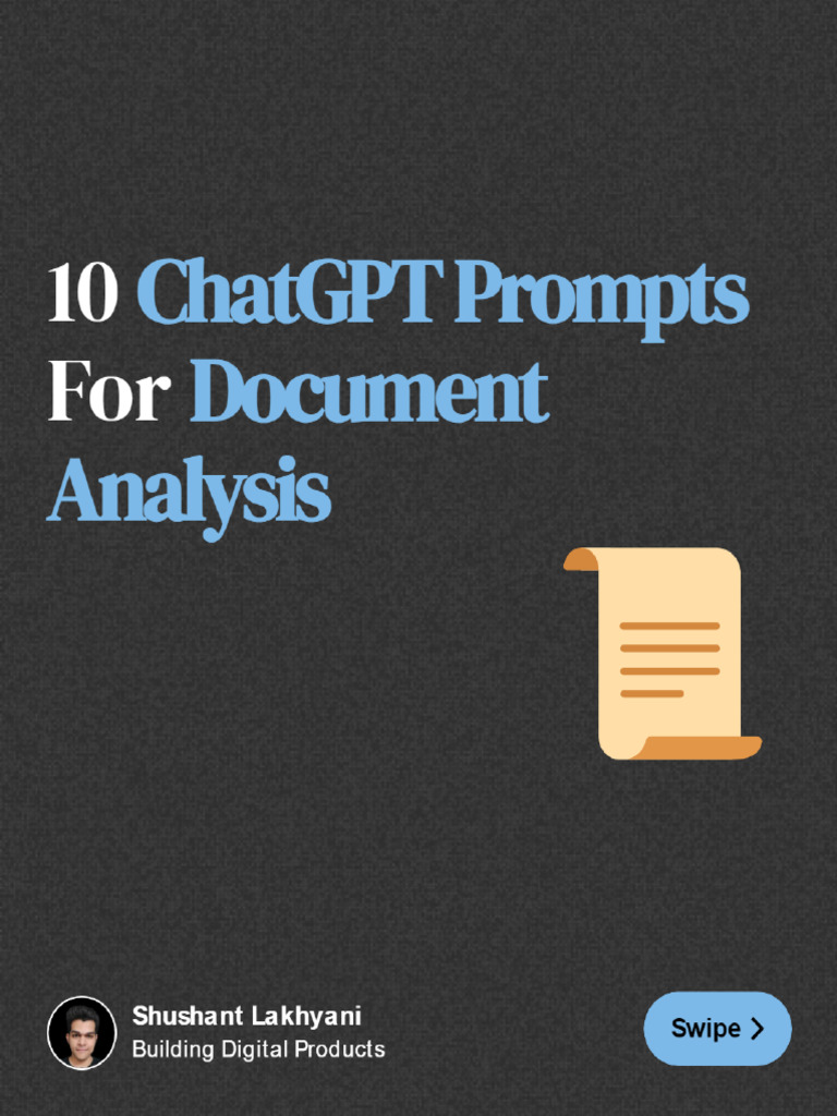 ChatGPT Prompts For Document Analysis | PDF