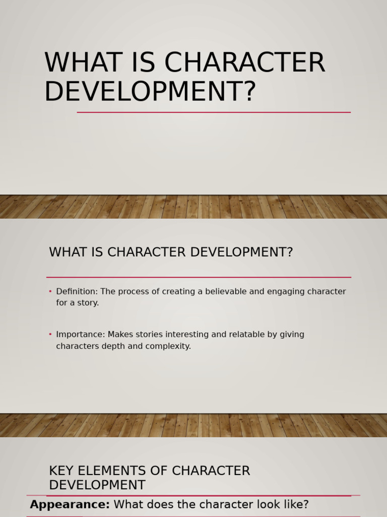 Character Development | PDF | Motivation | Motivational