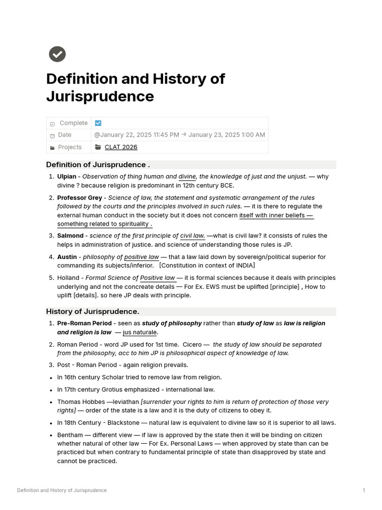Overview of Jurisprudence History | PDF | Jurisprudence | Science