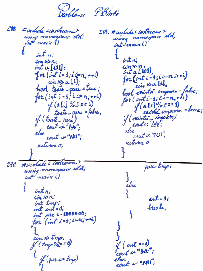 Probleme PBInfo | PDF
