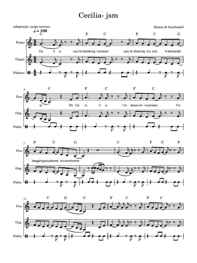 Cecilia__Simon__Garfunkel | PDF | Song Recordings Produced | Songs Written