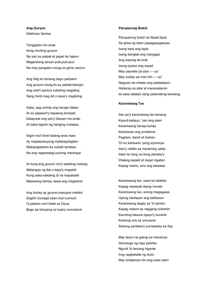Filipino Project | PDF