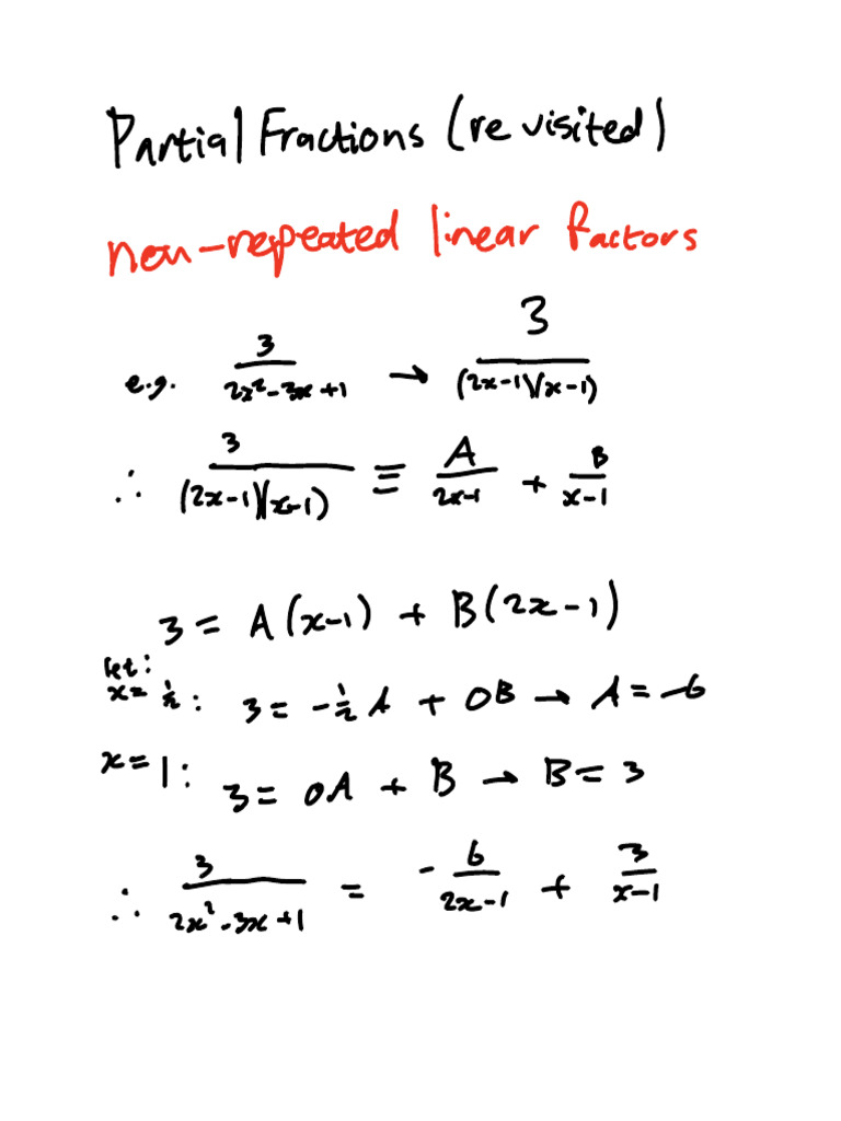 Partial Fractions | PDF