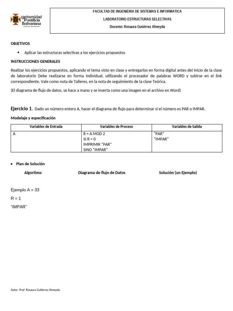 Laboratorio Estructuras Selectivas | PDF | Ingeniería Informática ...