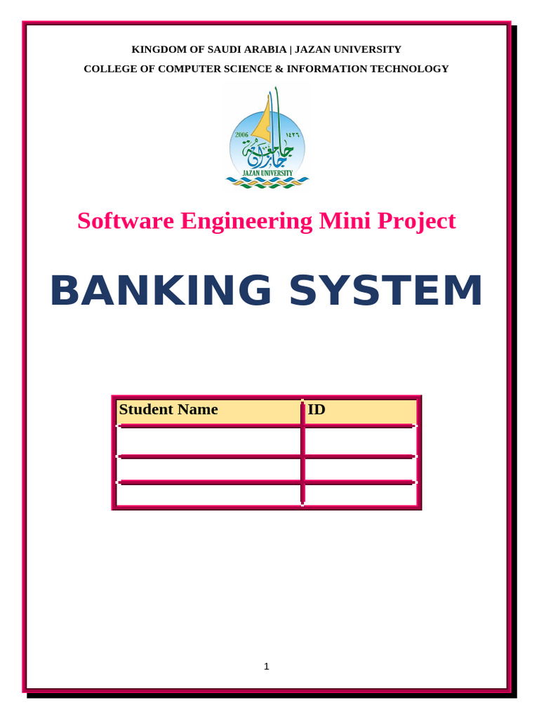 Banking Management System Project Overview | PDF | Banks | Usability