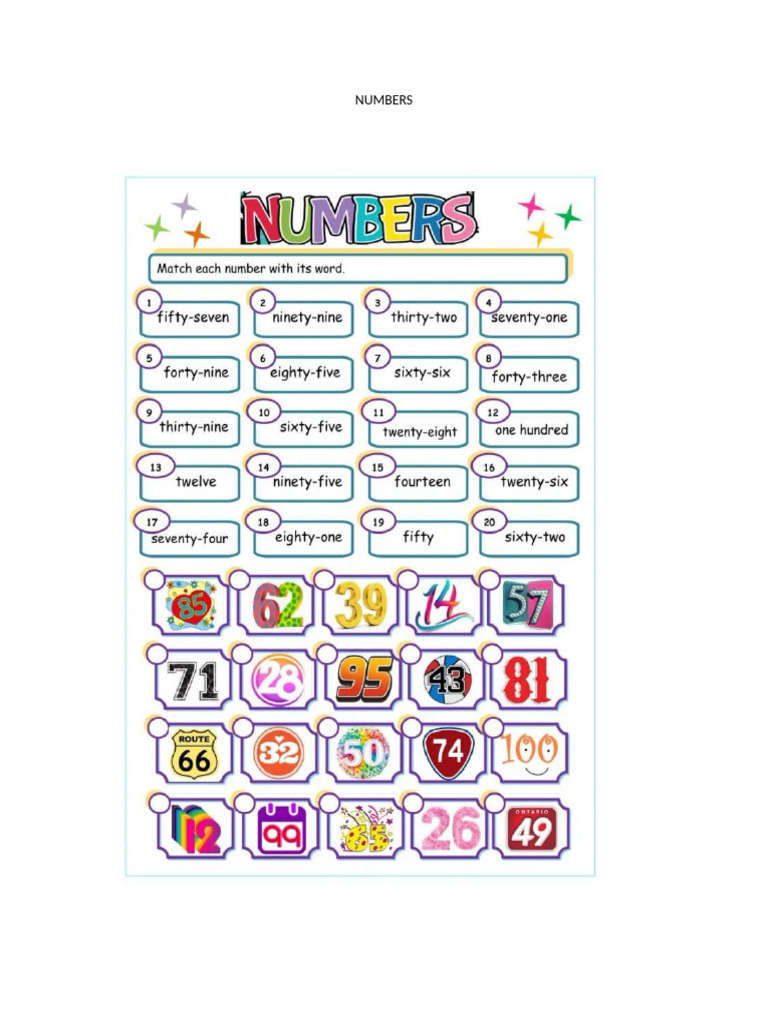 Numbers Pdf