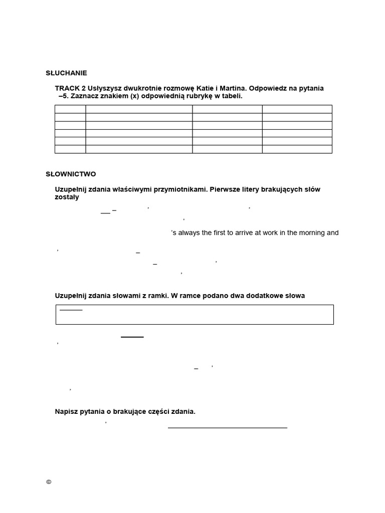 Focus 2 Unit 1 Test For Group A Pdf