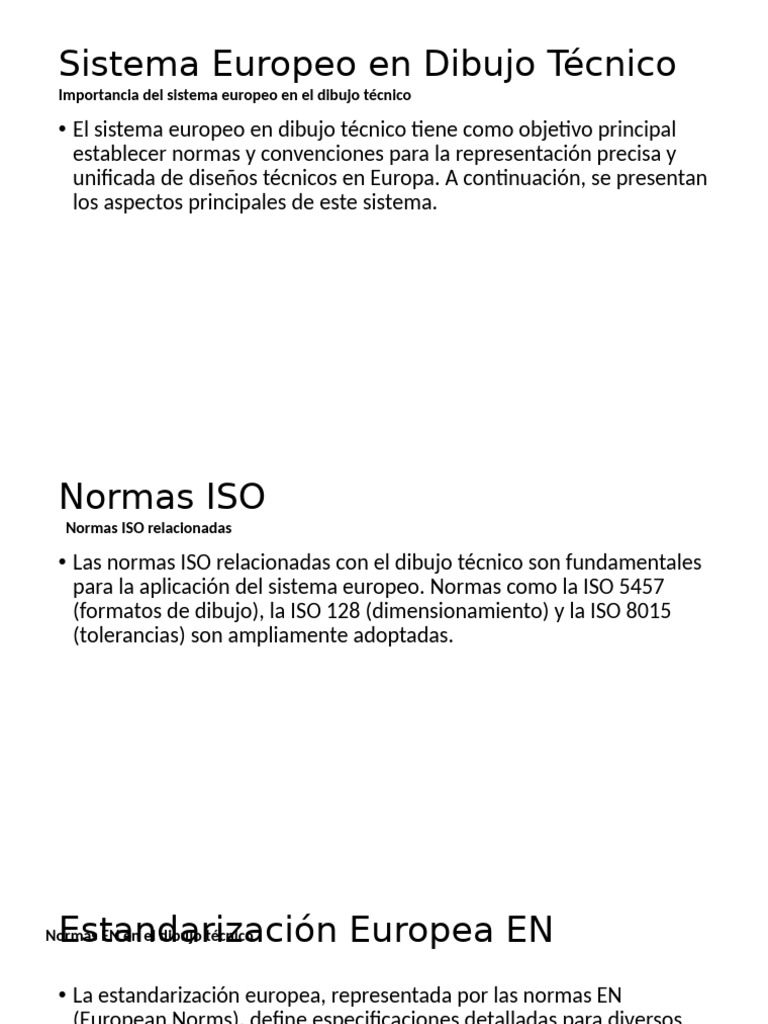 Normas Europeas en Dibujo Técnico | PDF
