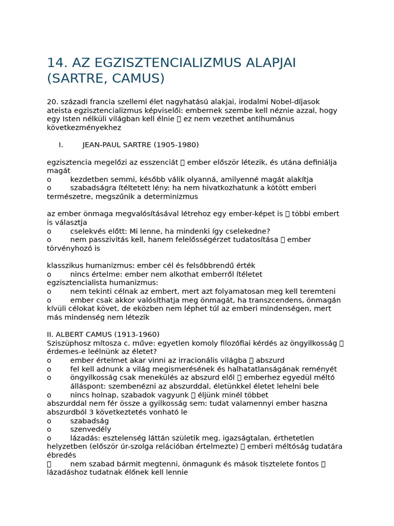 Filozófia zh2 Anyaga | PDF