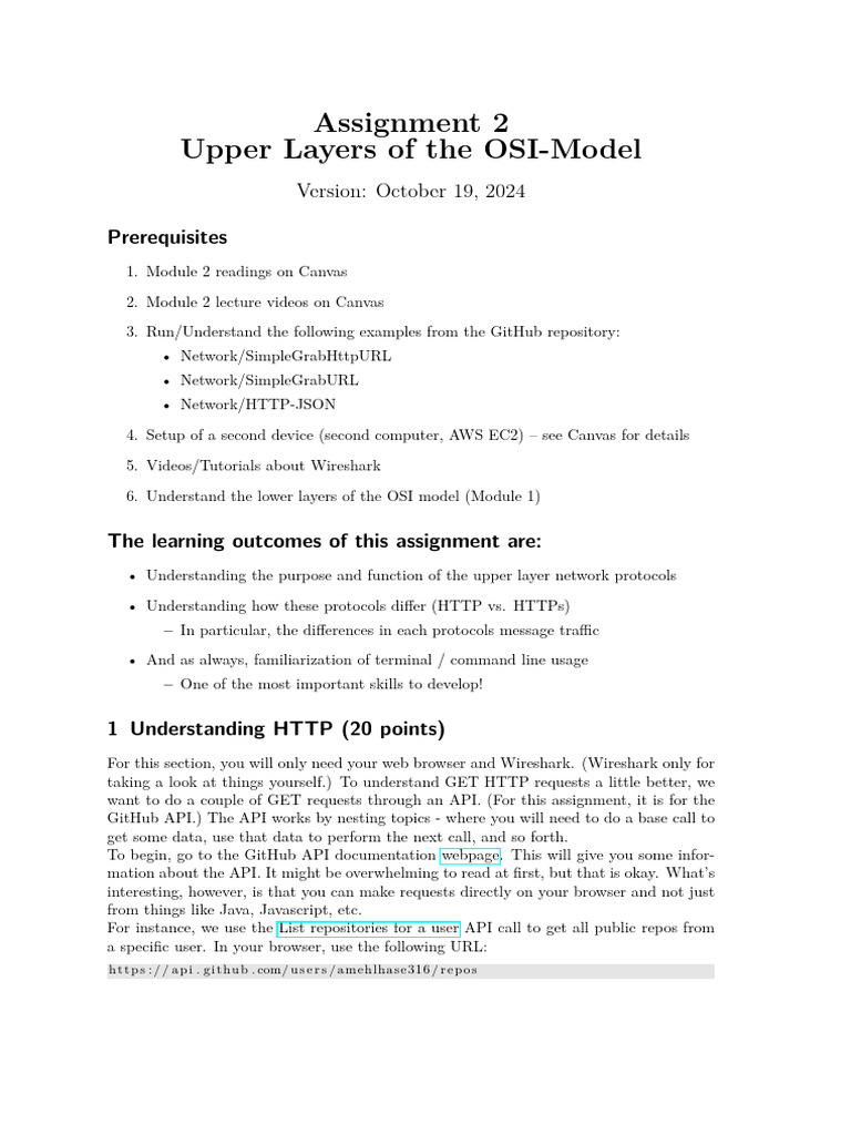 Assignment 2 | PDF | Web Server | Internet & Web