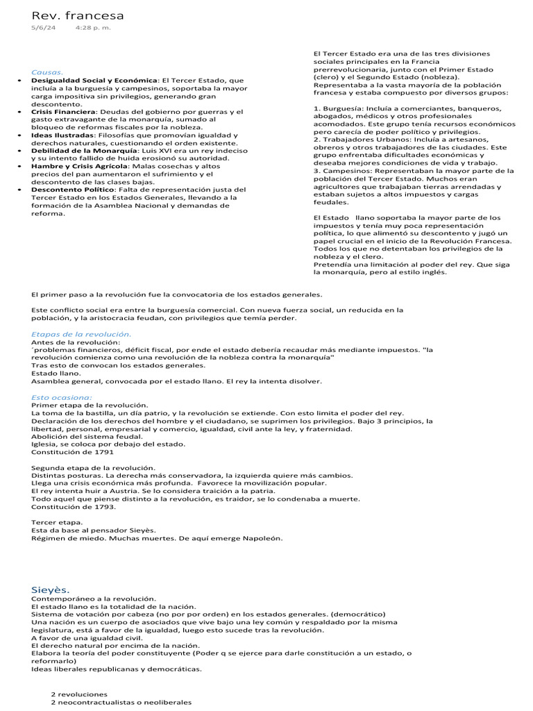 Rev. Francesa | PDF | Ciencias Políticas | Gobierno