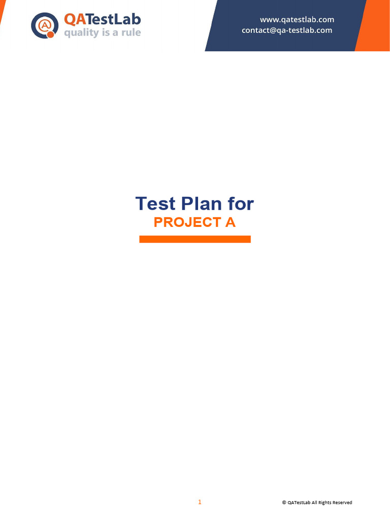 Project A Test Plan | PDF | Software Testing | Computing
