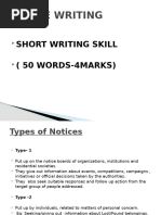 Notice Writing For Class 8 CBSE Format, Topics Ex 2 | PDF | Mathematics