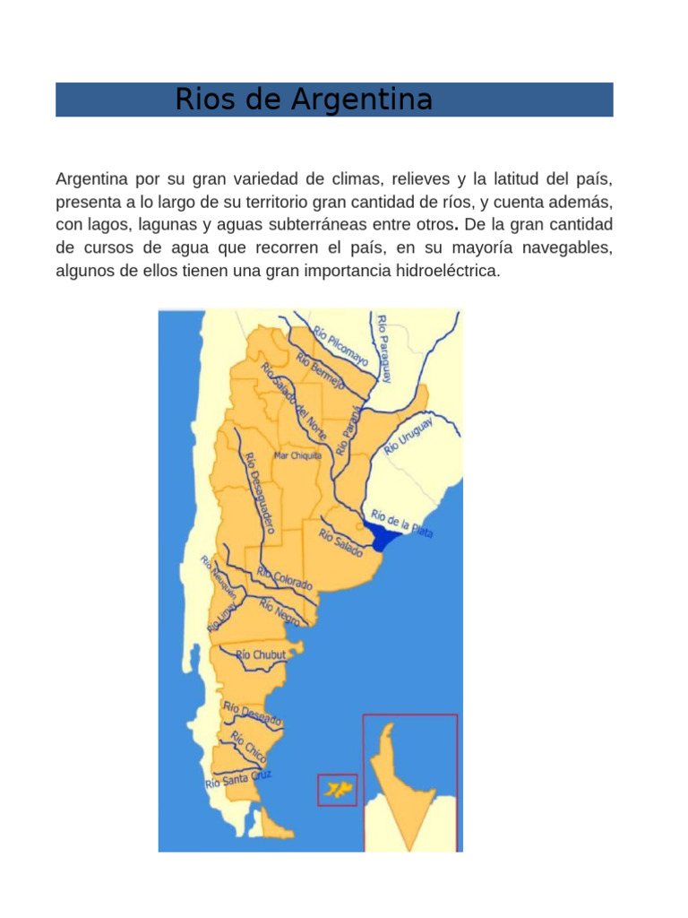 Ríos y cuencas de Argentina: guía completa | PDF | Río | Cuenca de drenaje