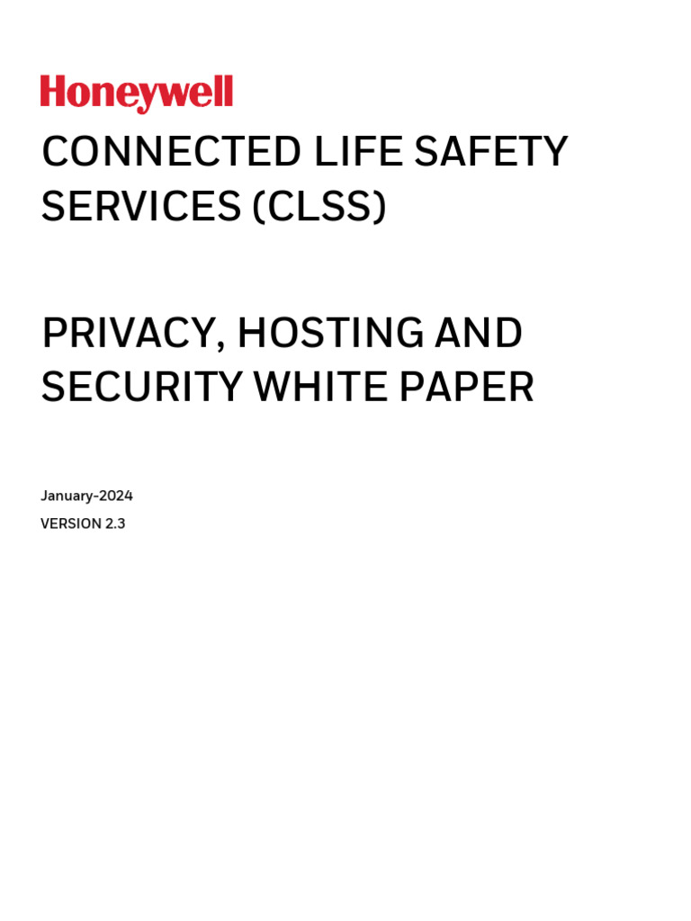 CLSS Cyber Security White Paper V2.3 | PDF | Port (Computer Networking) | Security