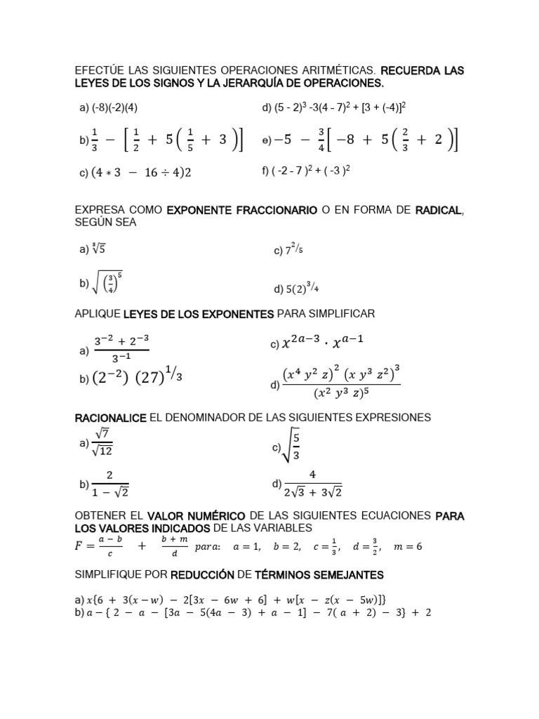 Problemario 2°P | PDF | Análisis matemático | Álgebra abstracta