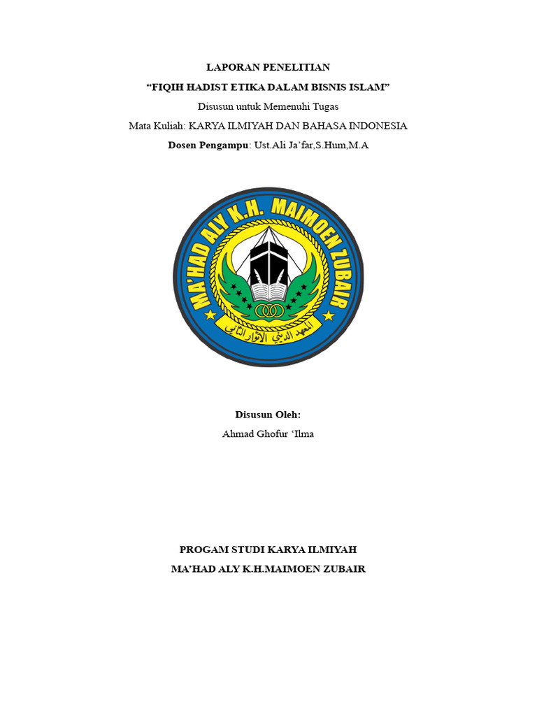 Tugas Ahmad Ghofur Ilma | PDF