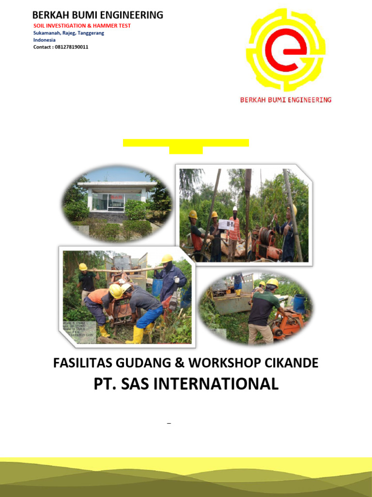 Laporan Penyelidikan Tanah Cikande | PDF